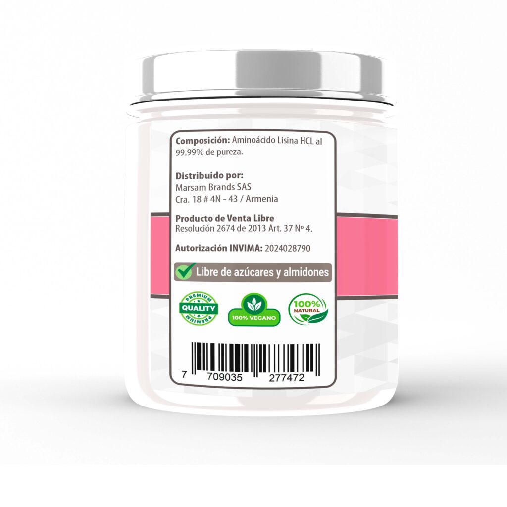 Aminoácido Lisina Polvo 300g – Salud Cuántica